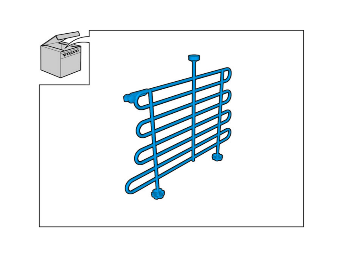 Volvo V60 Steel Trunk Divider, Longitudinal - 31339868 | Volvo Dealer ...