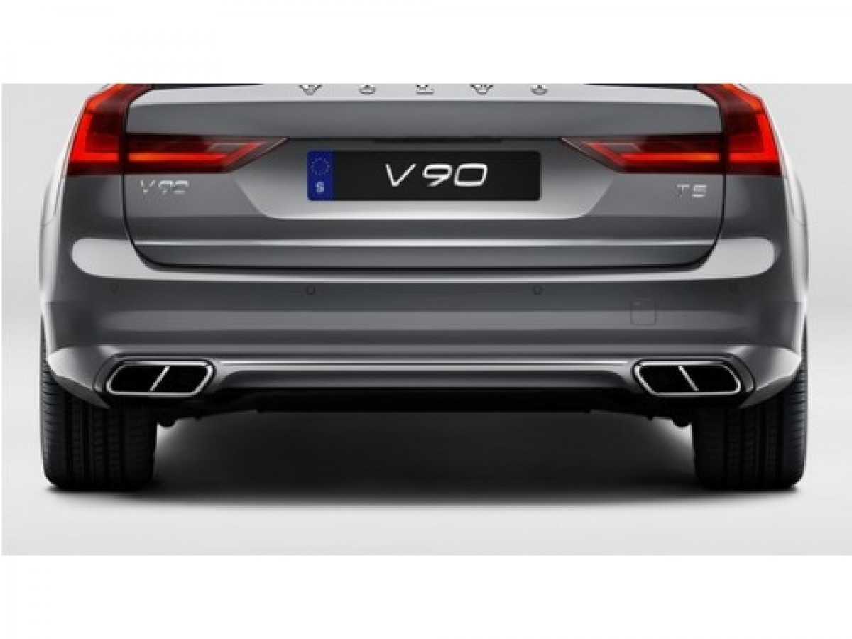 Volvo Dual Integrated Exhaust Tips with Diffuser - Bright Silver ...