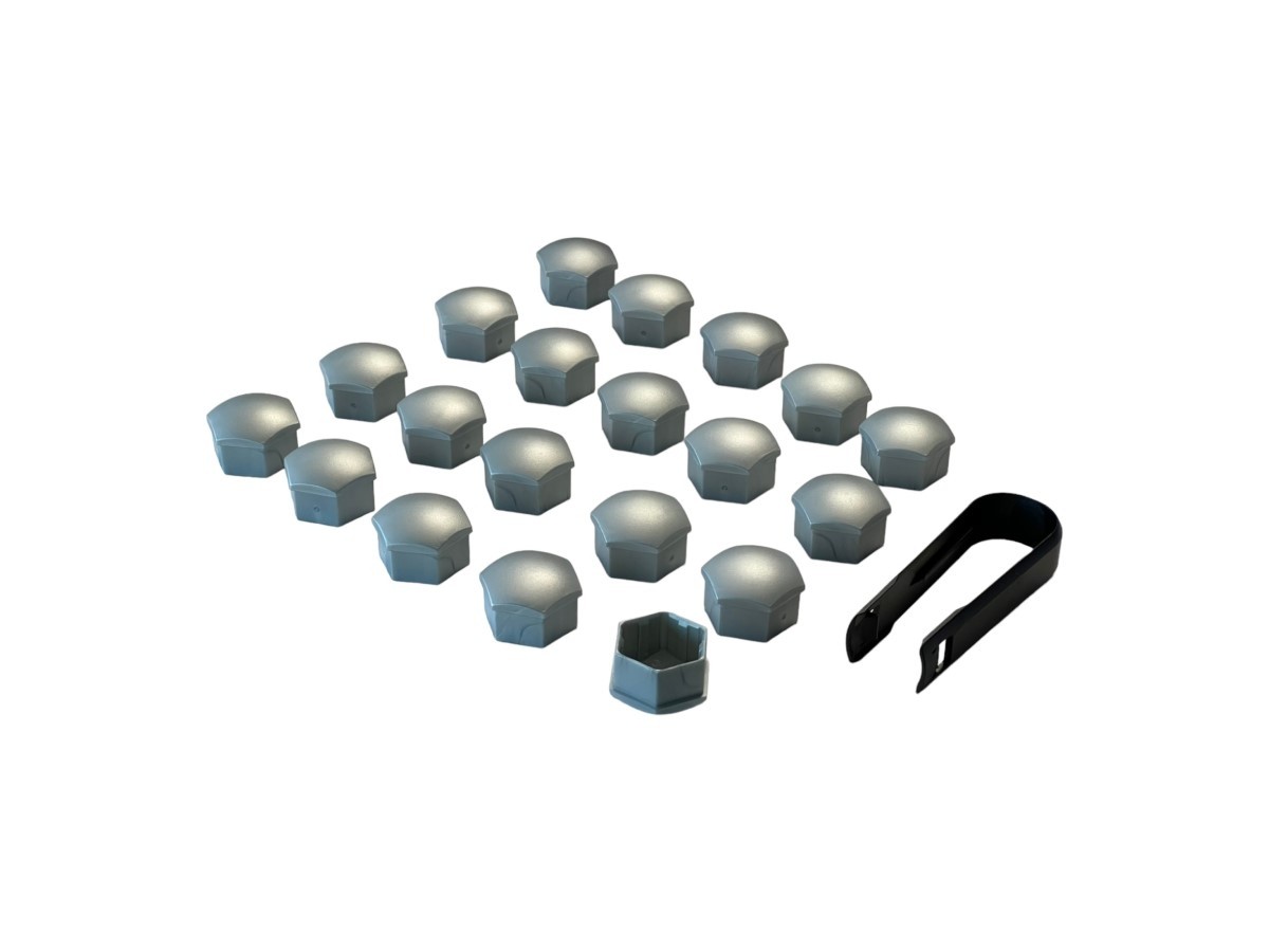 Volvo Lug Nuts - Plastic Caps - Kit of Twenty - Silver - 31471687 ...