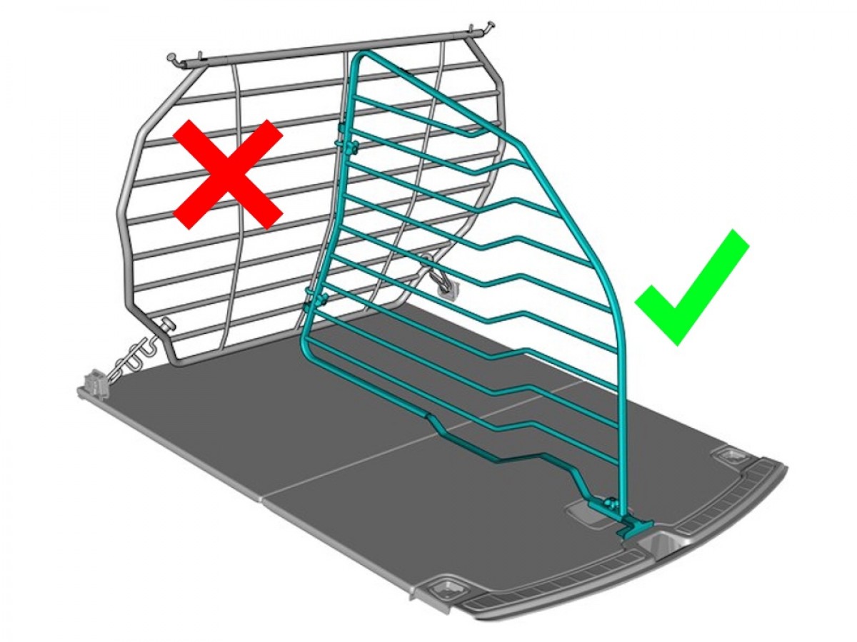 Volvo Steel Cargo Divider Vertical - 32345117 | Volvo Dealer Accessories