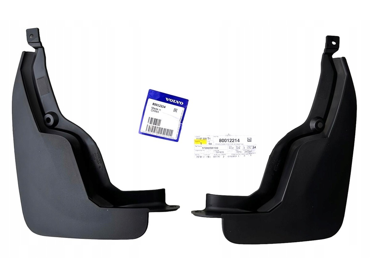 Volvo Molded Splash Guards Black Rear Pair - 80012214 | Volvo Dealer ...